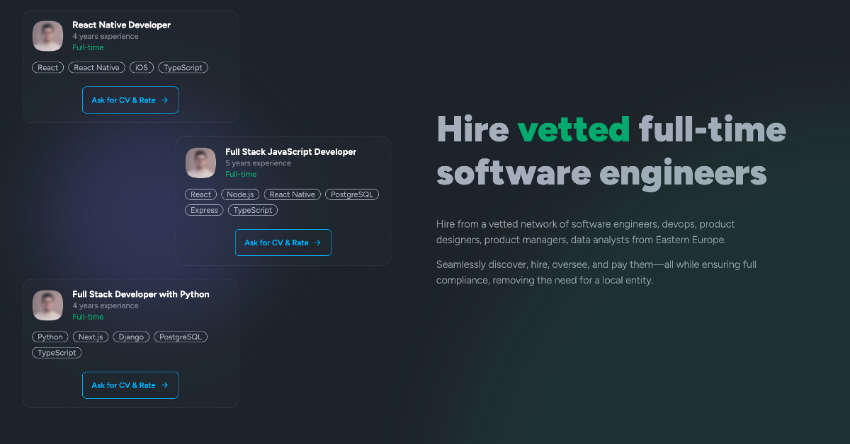 Hire vetted developers for Startups | Dev02